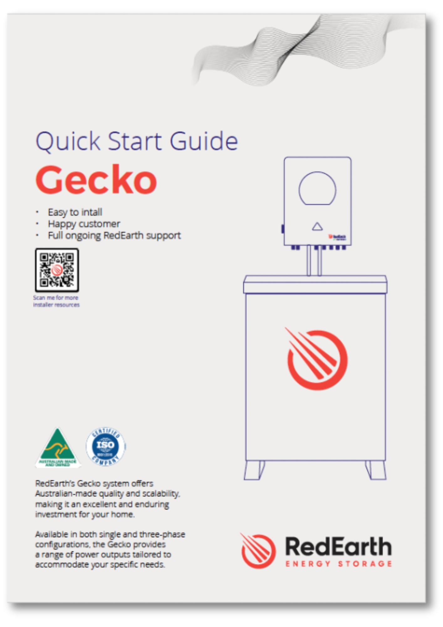 Gecko – Red Earth Energy Storage – On & Off Grid Solar Storage Specialists