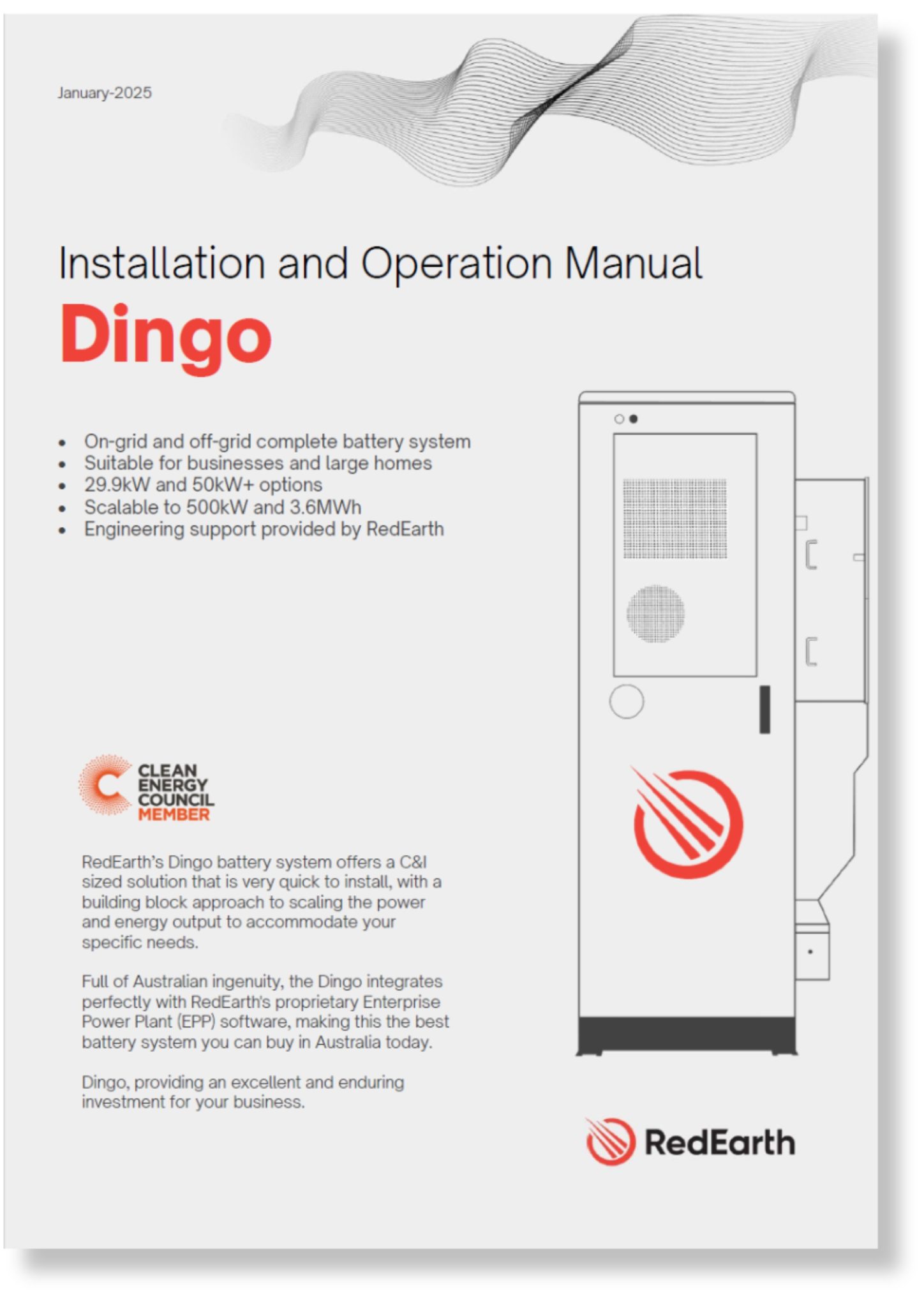 Dingo – Red Earth Energy Storage – On & Off Grid Solar Storage Specialists